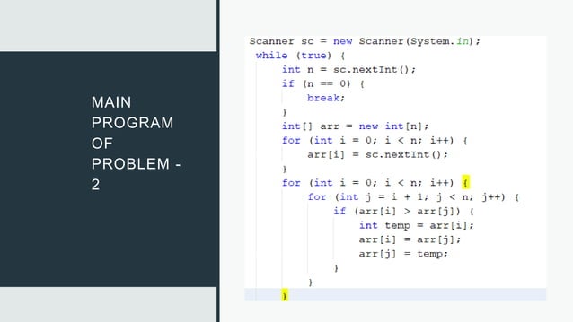 Problem Solving in java to improve understanding the basic algorithms ...