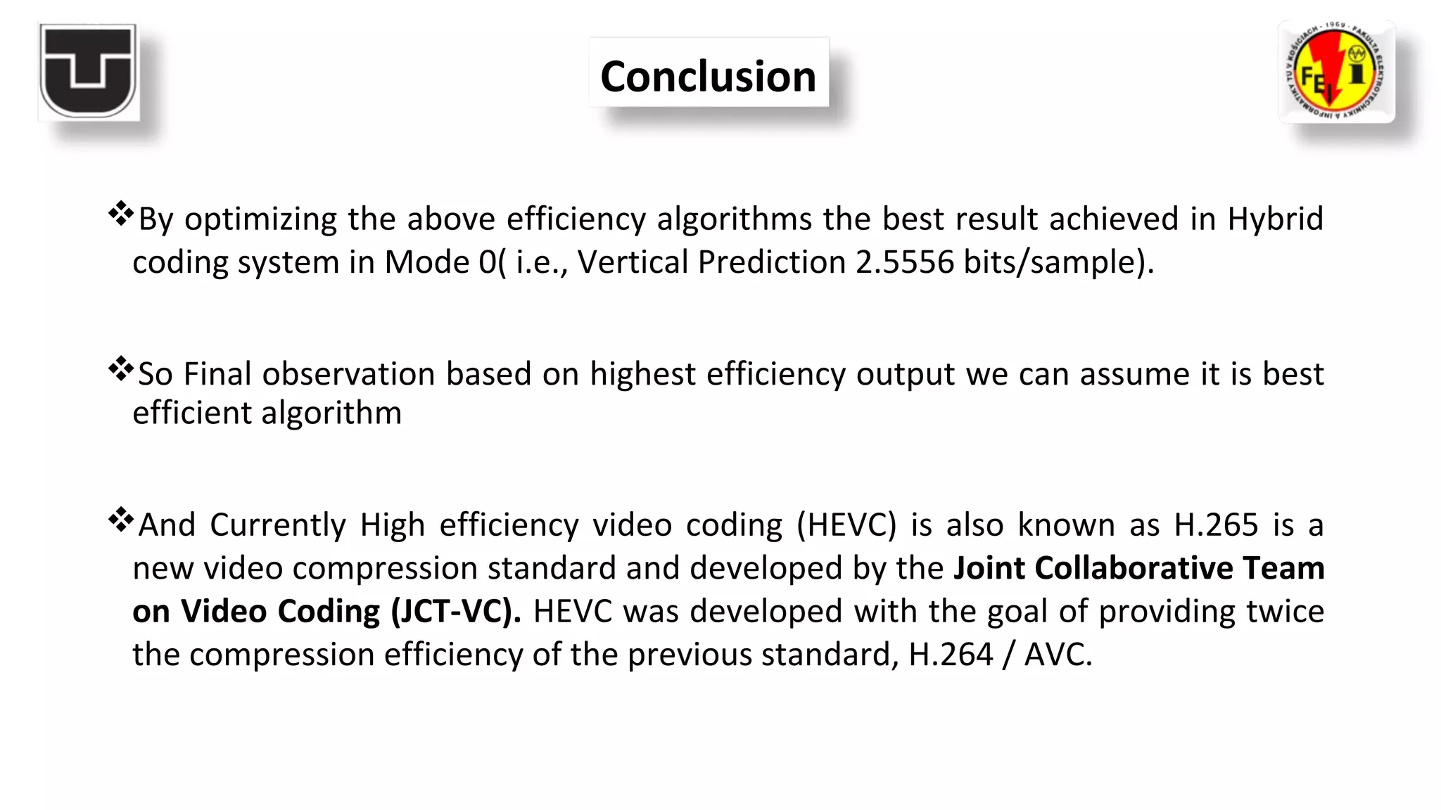 Algorithm of standard videocodec H.264 | PPT