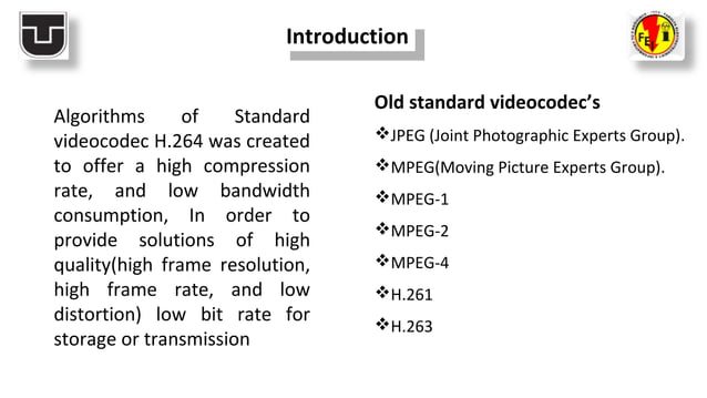 Algorithm of standard videocodec H.264 | PPT