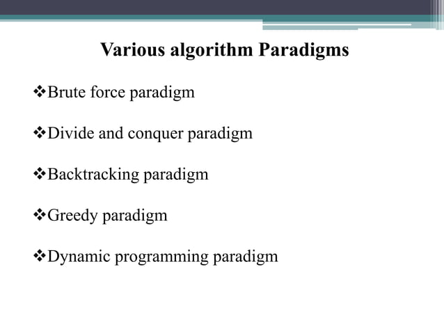 Algorithm Paradigms Pptx Programming Languages Computing