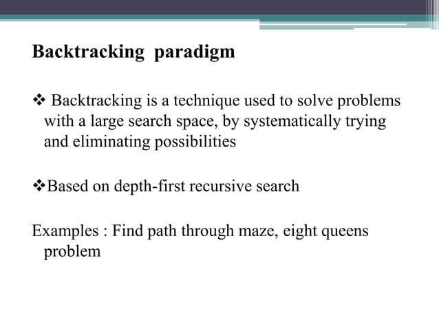 Algorithm paradigms | PPT