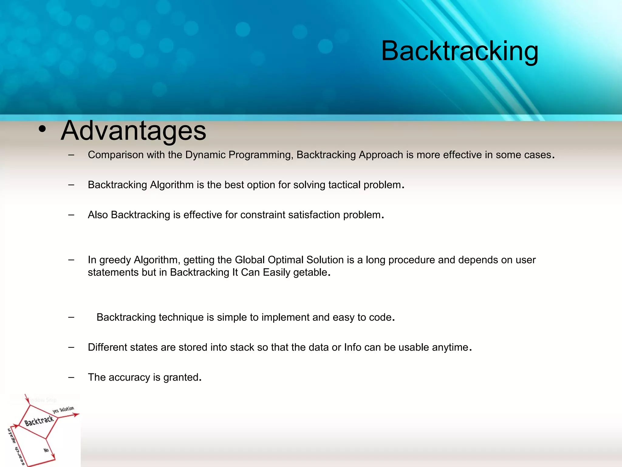 Backtracking Algorithm Technique And Examples Ppt