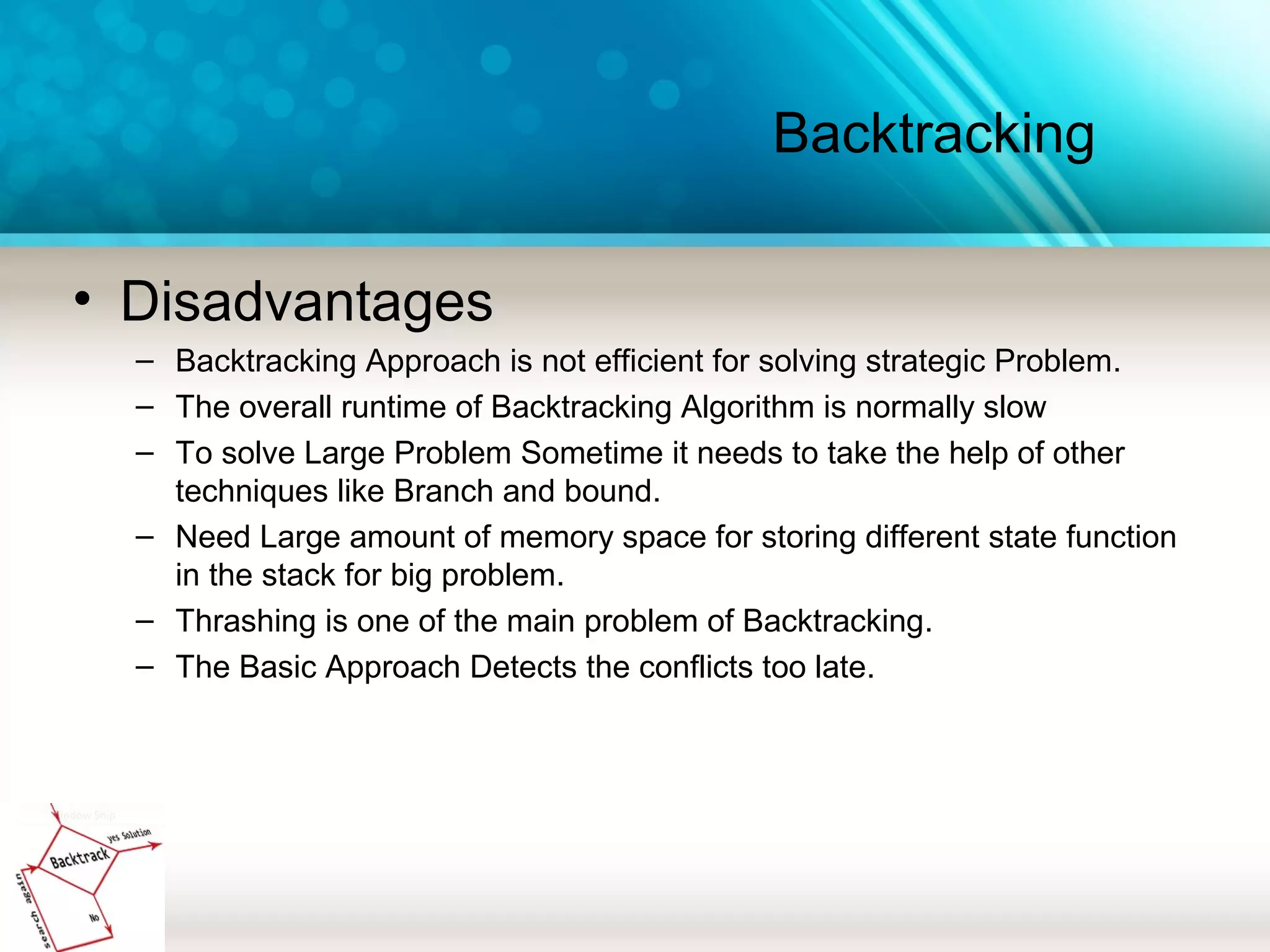 Backtracking Algorithm Technique And Examples Ppt