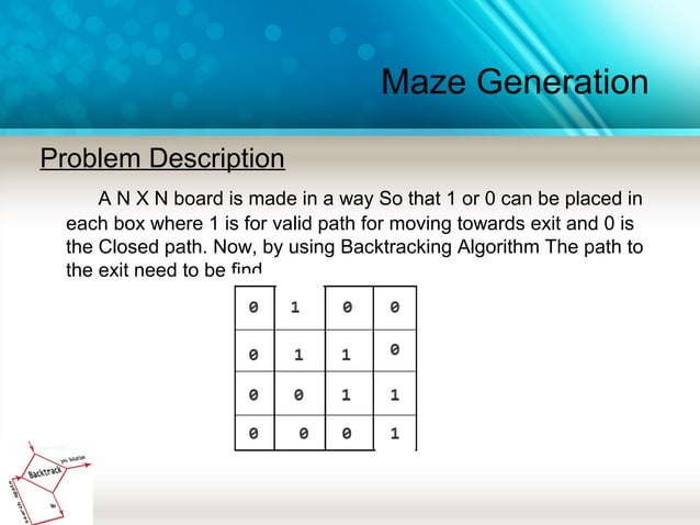 BackTracking Algorithm: Technique and Examples | PPT BackTracking Algorithm: Technique and Examples | PPT