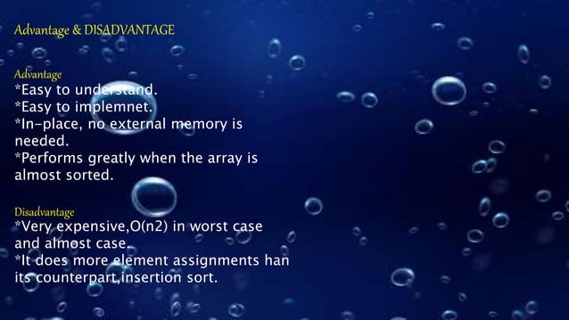 Presentation about Bubble Sort | PPTX