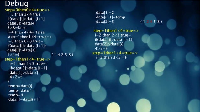 Presentation about Bubble Sort | PPTX