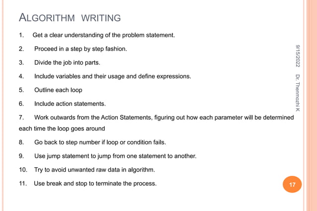 Algorithm,Pseudocode,Flowchart.pptx | Programming Languages | Computing
