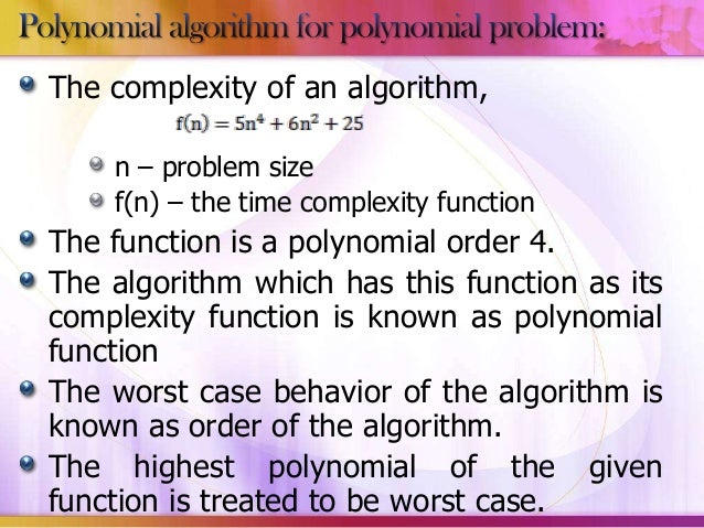 Algorithmic research