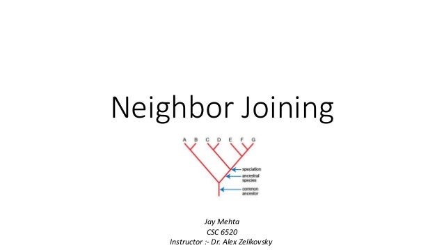 Algorithm research project neighbor joining