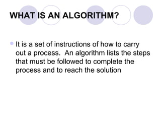 Algorithms | PPT