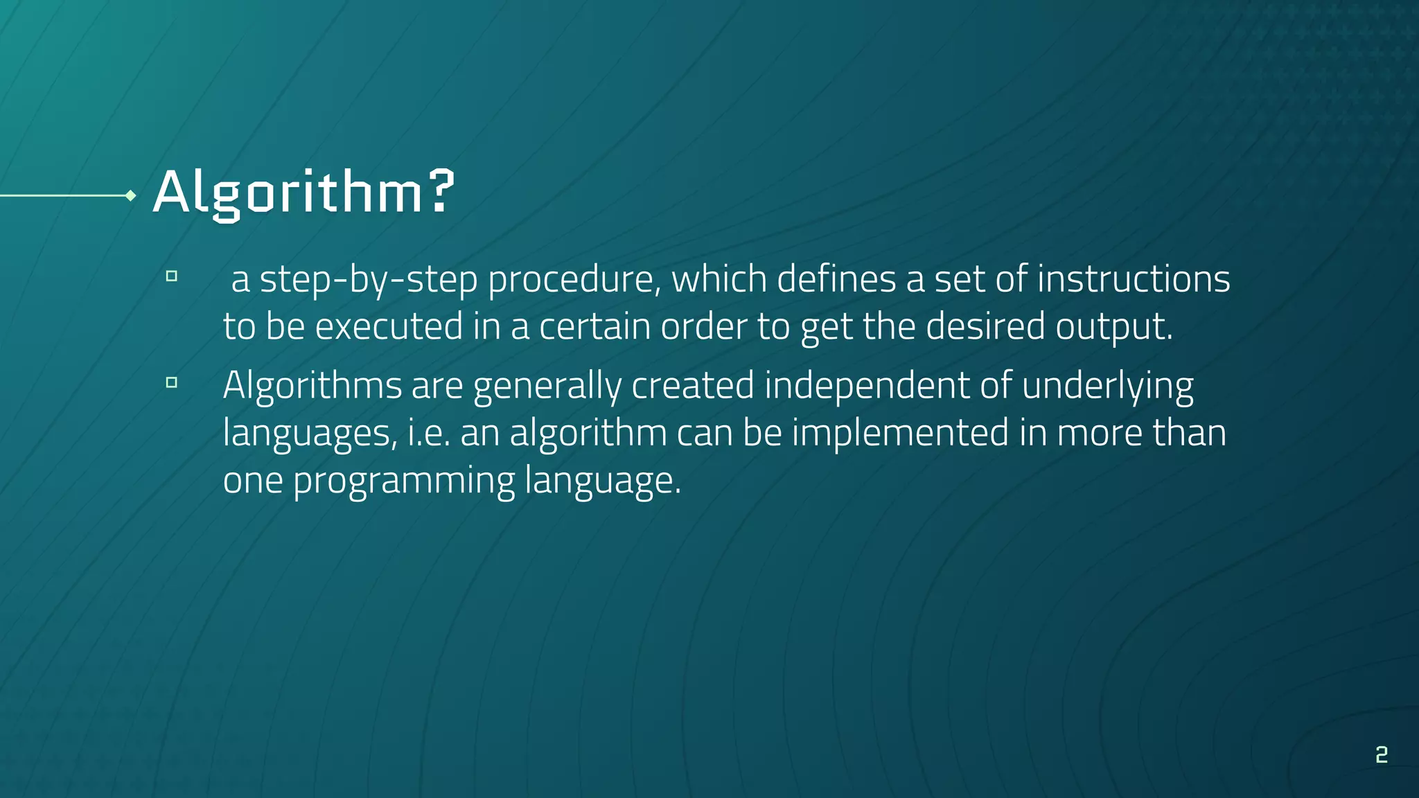 Algorithms Part 1 | PPT Algorithms Part 1 | PPT