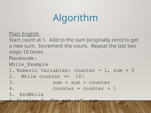 ALGORITHMS BASIC PRESENTATION FOR EVERYONE TO UNDERSTAND | PPTX
