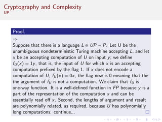 Algorithms and Complexity: Cryptography Theory | PPT