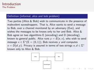 Algorithms and Complexity: Cryptography Theory | PPT