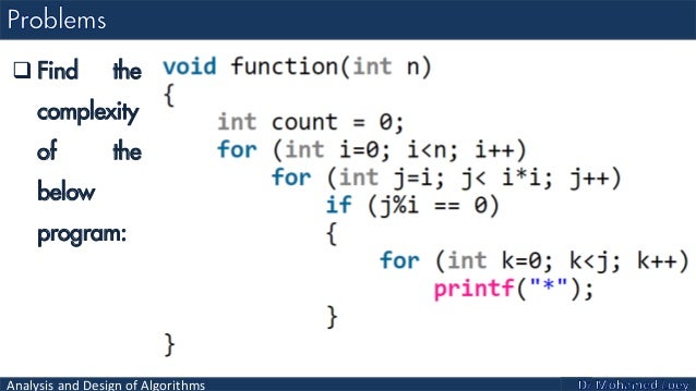 Algorithms Lecture 2: Analysis of Algorithms I