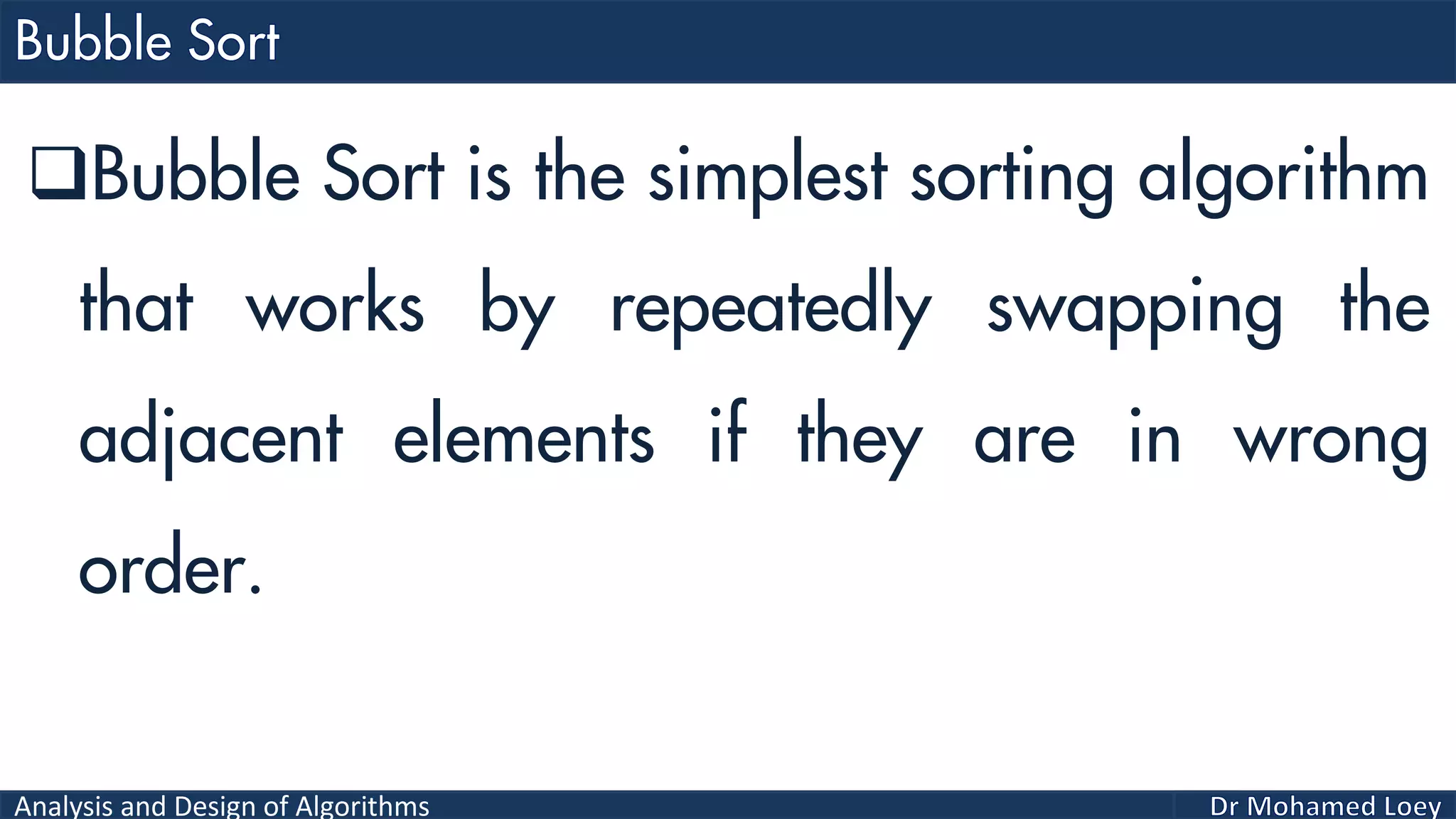 Algorithms Lecture 4 Sorting Algorithms I Ppt 7772