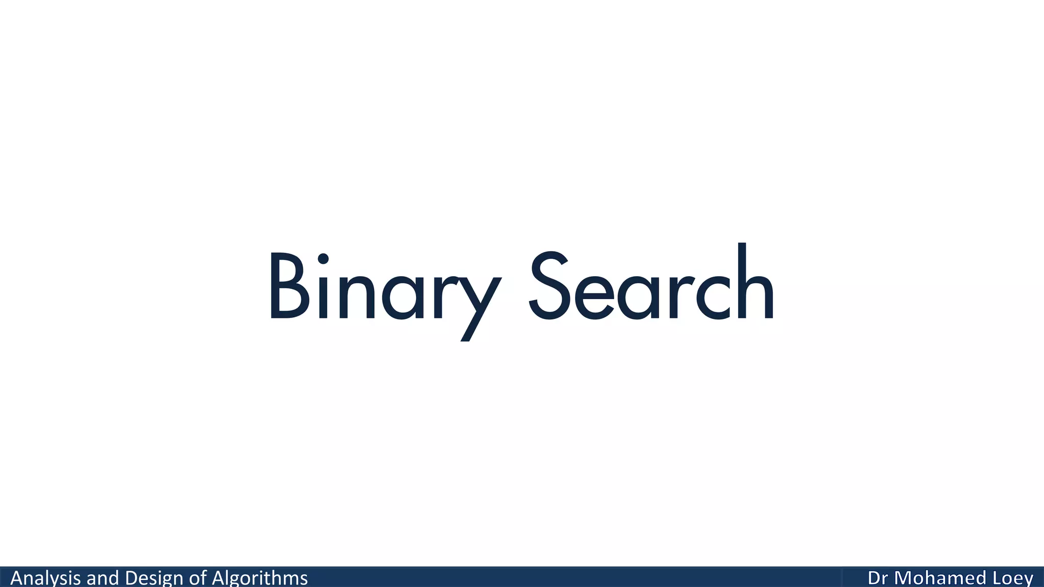 Algorithms Lecture 6: Searching Algorithms | PDF Algorithms Lecture 6: Searching Algorithms | PDF