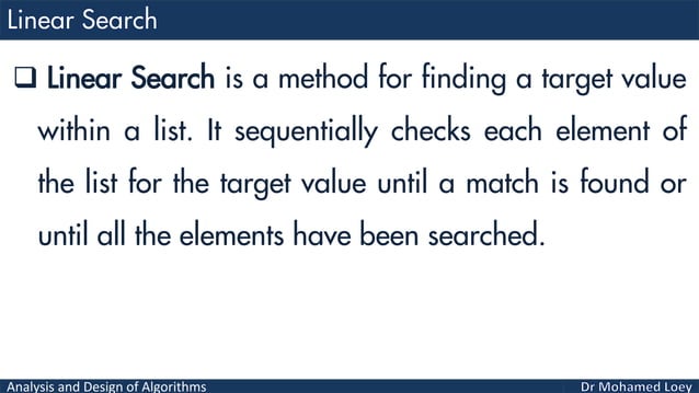 Algorithms Lecture 6: Searching Algorithms | PPT Algorithms Lecture 6: Searching Algorithms | PPT