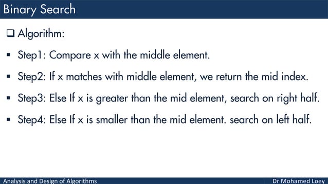 Algorithms Lecture 6 Searching Algorithms Ppt