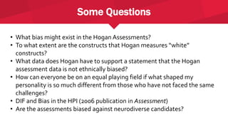 Hogan: Algorithms and bias | PPTX
