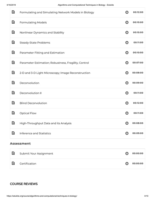Algorithms and computational techniques in biology edukite | PDF