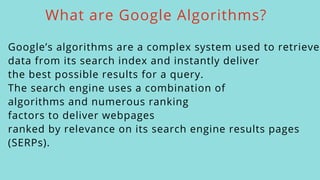 Algorithms and digital marketing | PPT