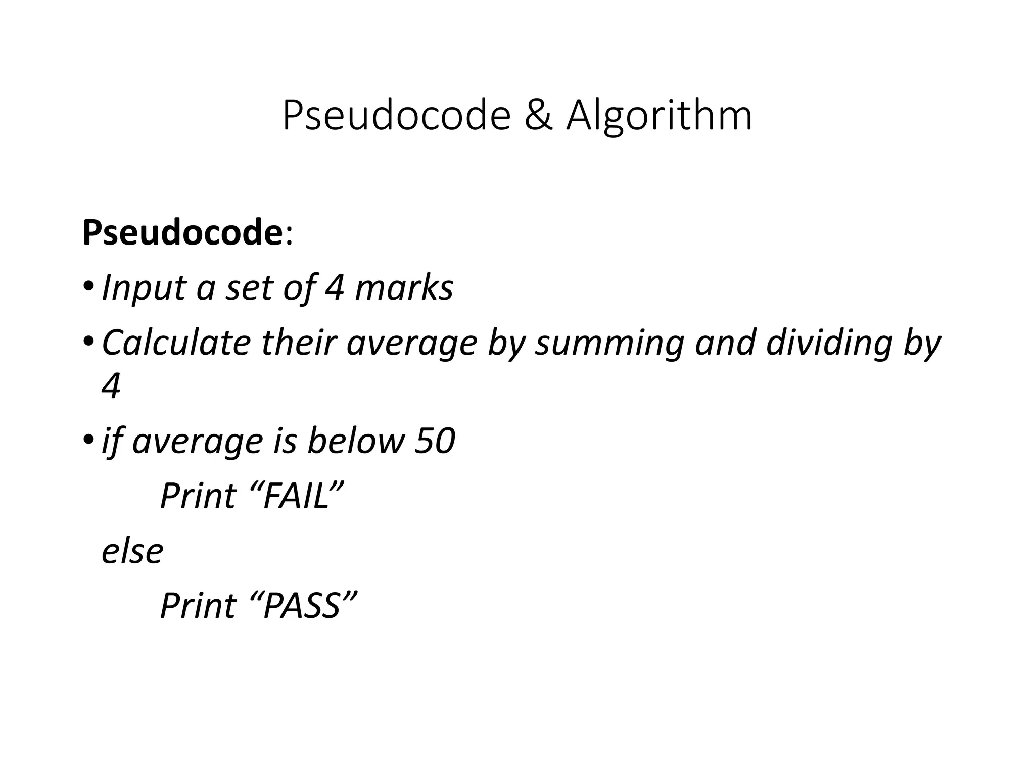 Algorithms And Flow Chart Overviewpdf 9289