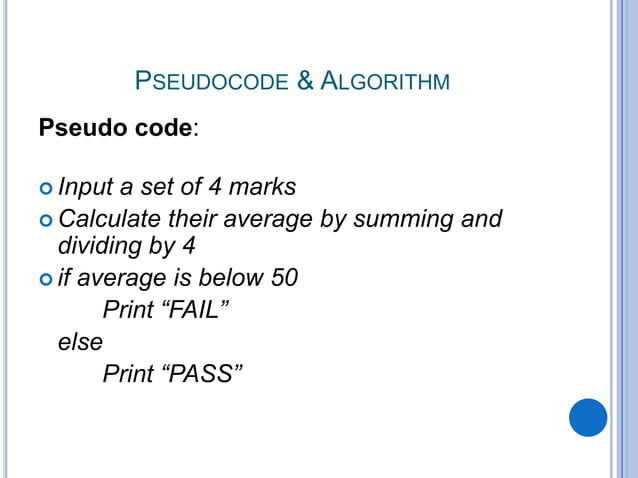 Algorithms and Flowcharts | PPTX