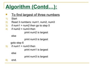 Algorithms and flowcharts | PPT