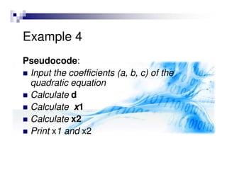 Algorithms and flowcharts | PPT