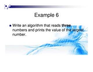 Algorithms and flowcharts | PPT