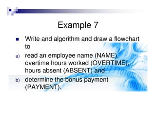 Algorithms and flowcharts | PPT