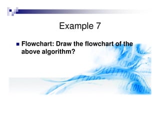 Algorithms and flowcharts | PPT