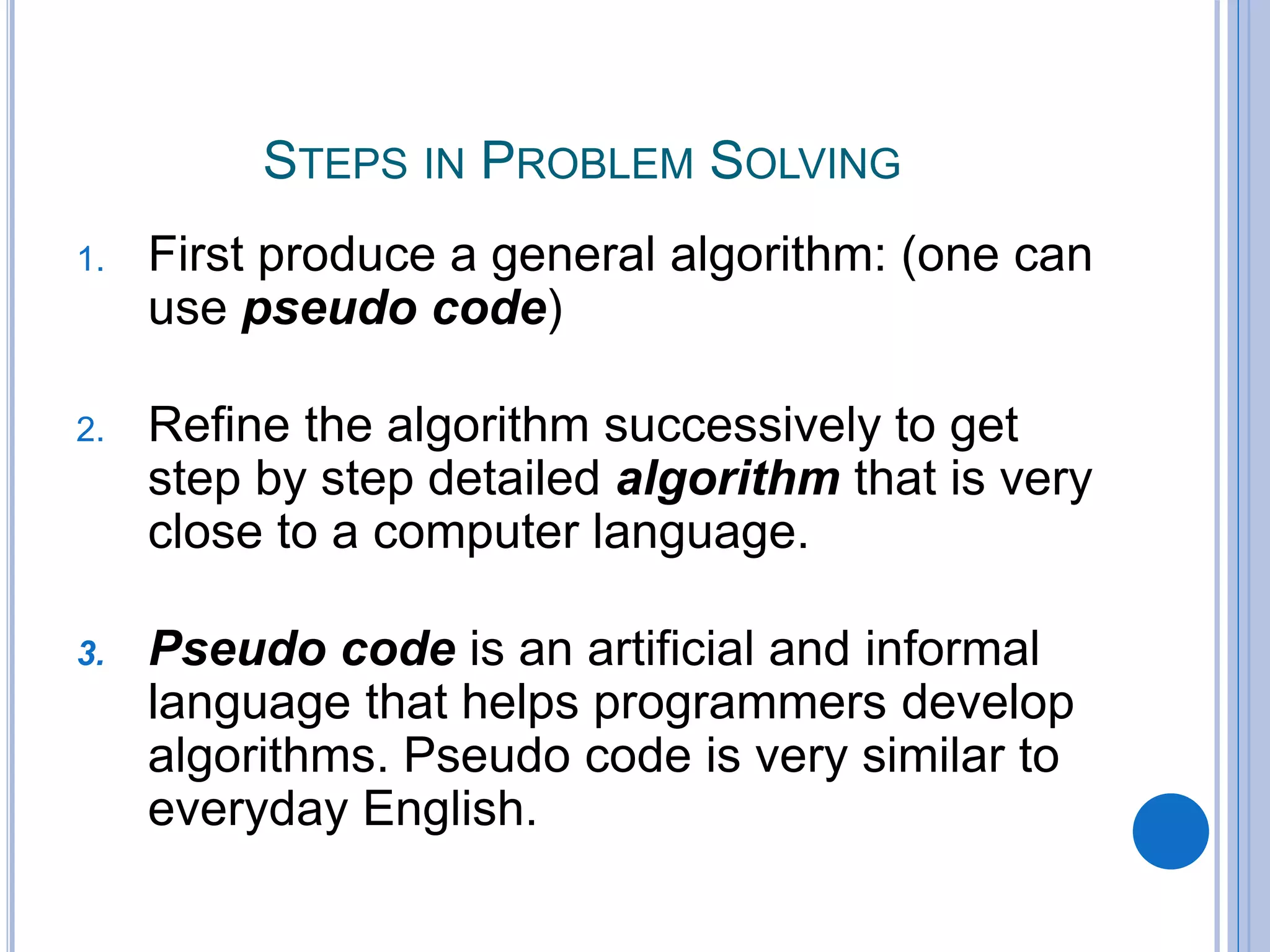 Algorithms and flowcharts | PPT Algorithms and flowcharts | PPT
