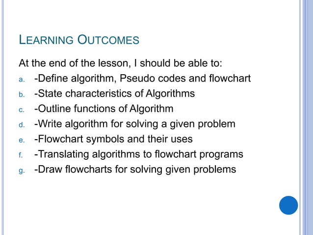 Algorithms and flowcharts | PPTX