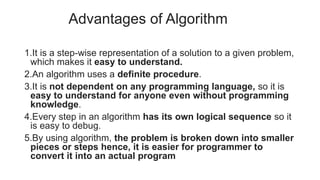 Algorithms and flow charts | PPT