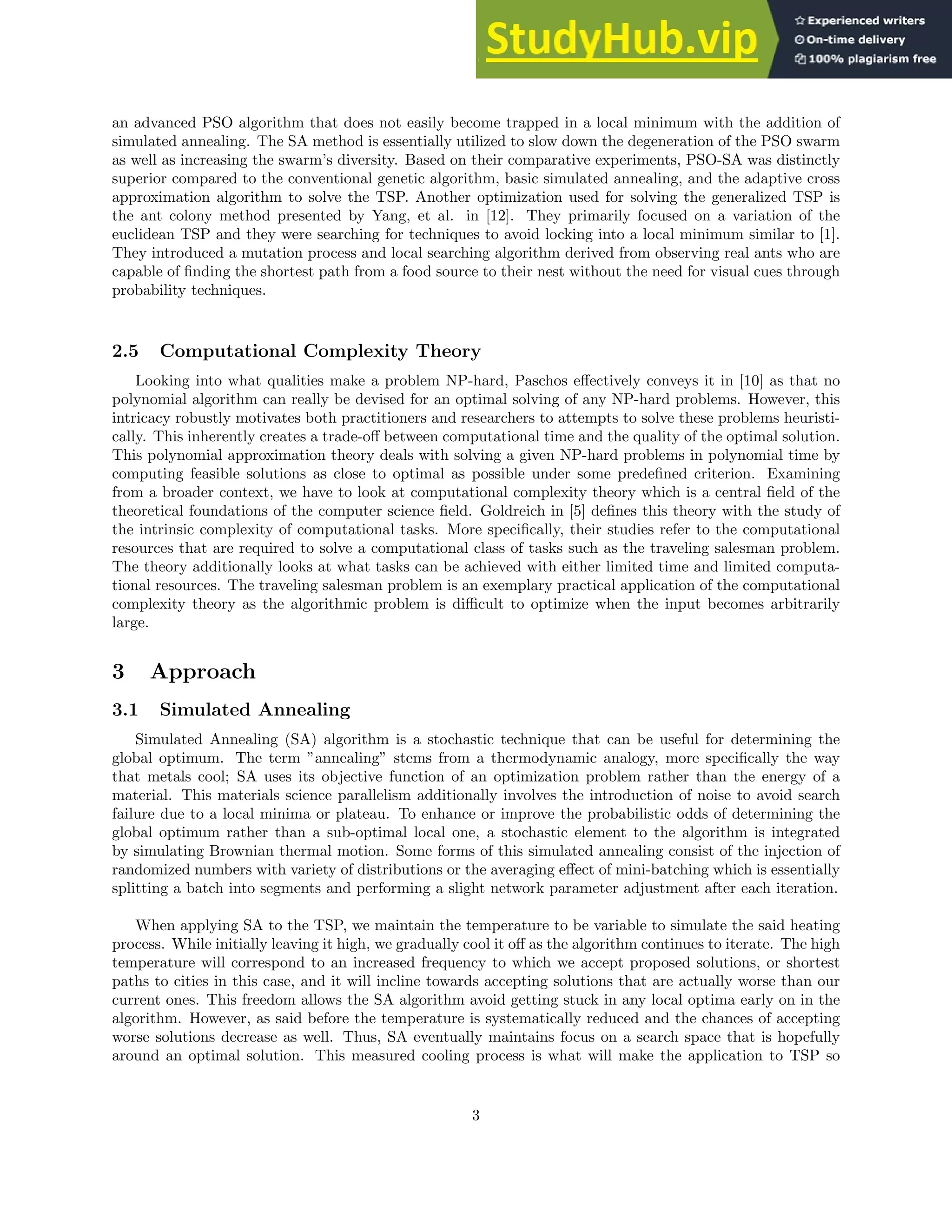 Algorithms And Optimization Techniques For Solving TSP | PDF