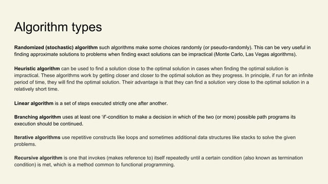 Algorithms. Basic course | PPT