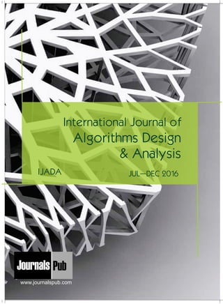 International Journal of Algorithms Design and Analysis (Vol 2 Issue 2 ...
