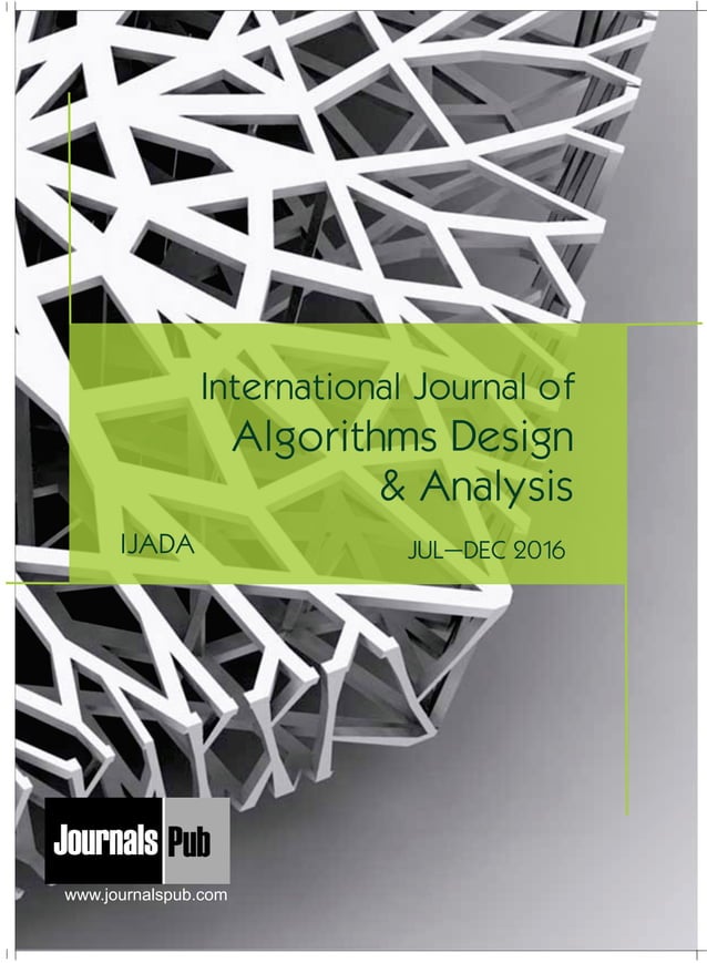 International Journal of Algorithms Design and Analysis (Vol 2 Issue 2 ...
