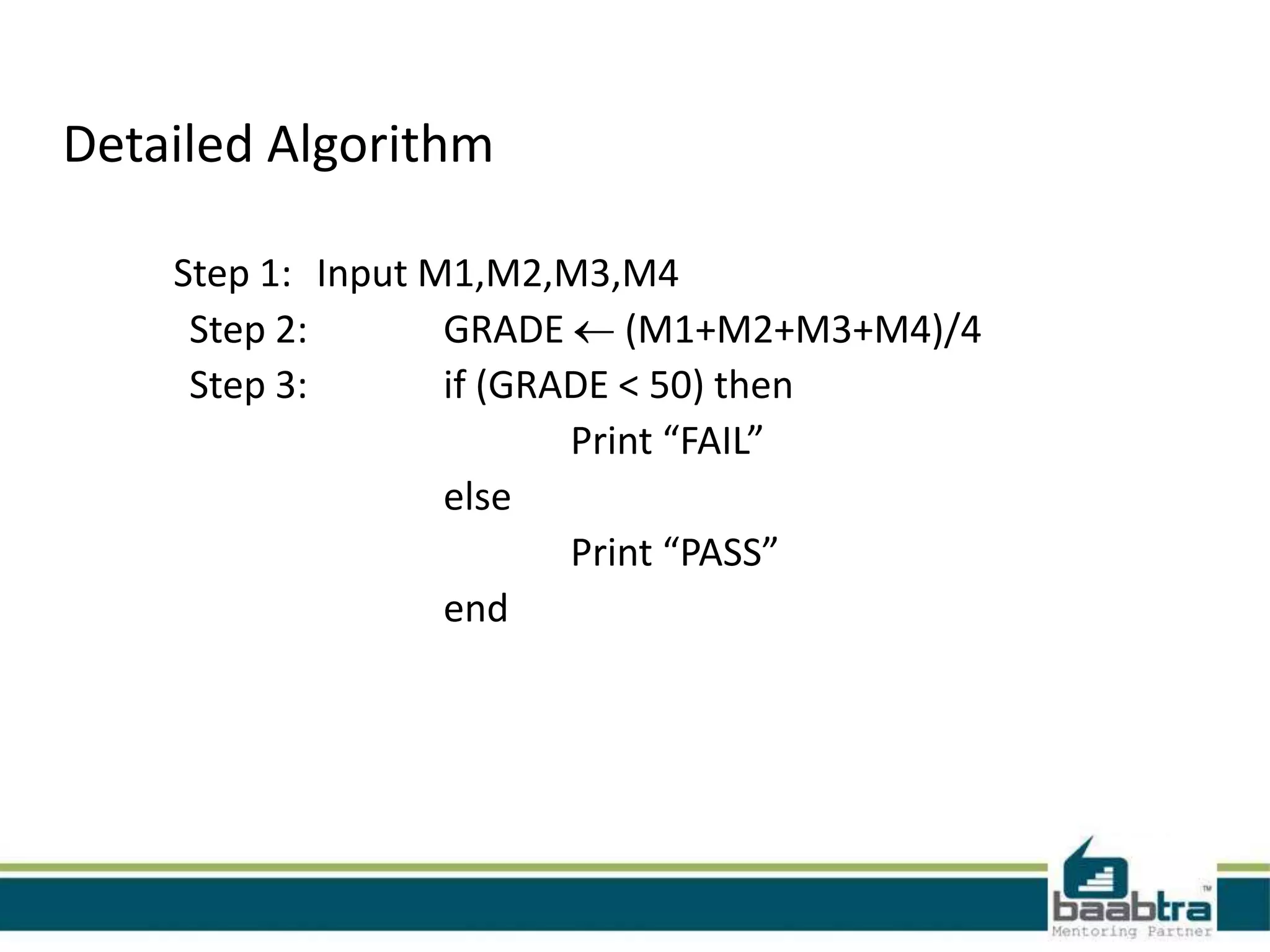 Algorithms&flowcharts | PPT Algorithms&flowcharts | PPT