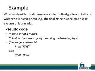 Algorithms&flowcharts | PPT