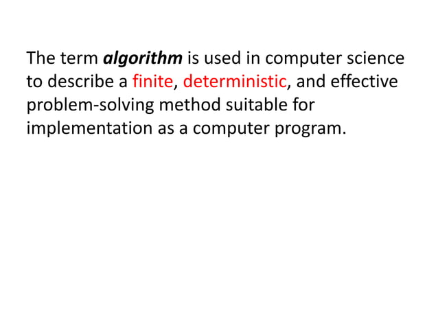 Algorithms Intro Lecture | PPT