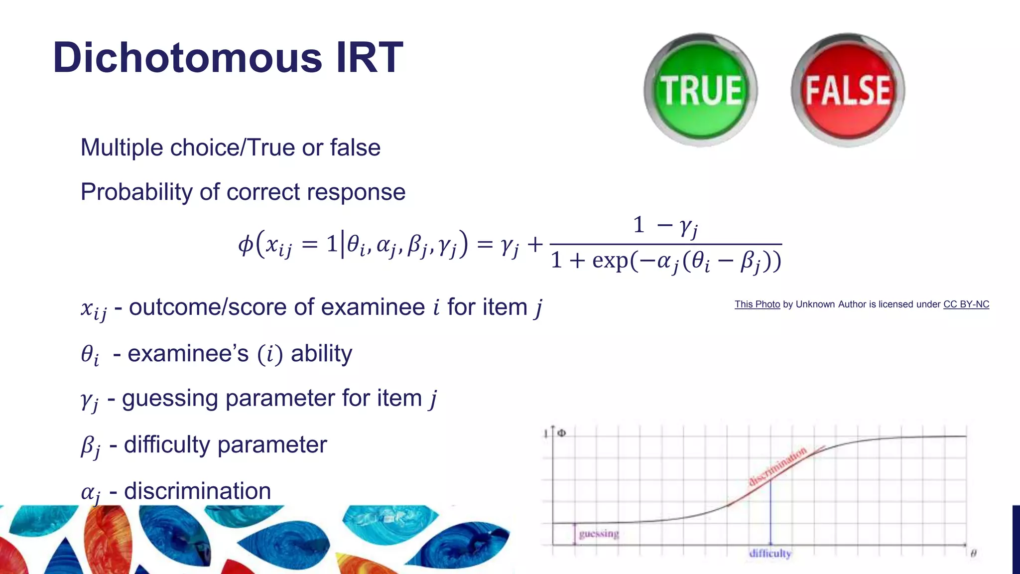 Evaluating Algorithms Using Item Response Theory Ppt