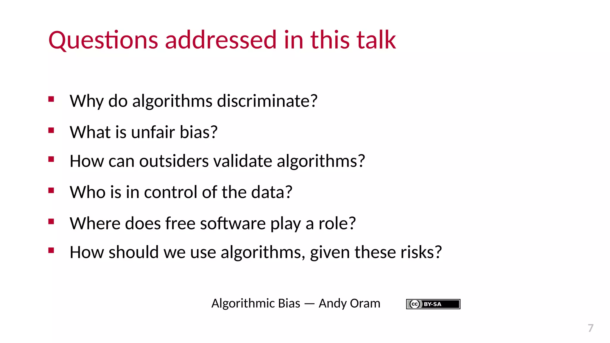 Algorithmic bias: introduction | PPT