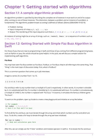Algorithms notes for professionals | PDF