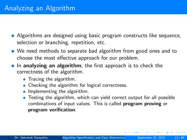 Algorithm Specification and Data Abstraction | PPT Algorithm Specification and Data Abstraction | PPT