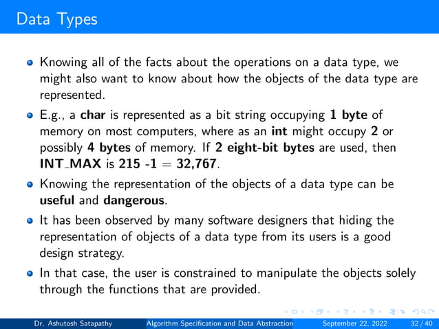 Algorithm Specification and Data Abstraction | PPT Algorithm Specification and Data Abstraction | PPT