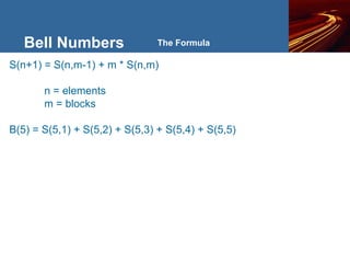 Algorithms presentation on Path Matrix, Bell Number and Sorting | PPT