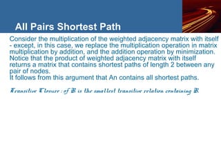 Algorithms presentation on Path Matrix, Bell Number and Sorting | PPT